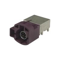 China FAKRA HSD Connector Coaxial Right Angle Type PCB Mount For BMW for sale