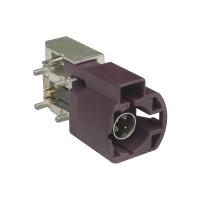 China FAKRA HSD LVDS 4+2Pin 90 Degree PCB Mount Right Angle Coaxial Connector for sale