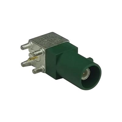 China FAKRA RF PCB Connectors Right Angle Connectors Through Hole PCB Mount for sale