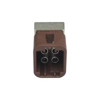 China Quad Mini Fakra Connector  D-Code PCB Through Hole Right Angle Plug for sale