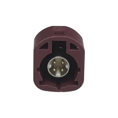China FAKRA HSD Connector D Coding Straight Vehicle Connector GPS Signal PCB Mount for sale