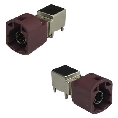 China FAKRA HSD Connector Right Angle PCB Mount For Automotive Applications for sale