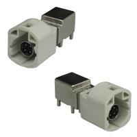 China FAKRA HSD Connector 4 Pin PCB Mount For Benz Audi Rear Camera for sale