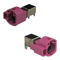 China Right Angle FAKRA HSD LVDS Connector PCB Mount For Car Parking Heating for sale