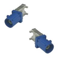 China PCB Mount FAKRA C Connector Right Angle Connector For Radio GPS for sale