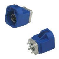 China FAKRA HSD LVDS 4 Pin Connector C Code Straight Type For Car GPS Radio for sale
