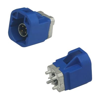 China FAKRA HSD LVDS 4 Pin Connector C Code Straight Type For Car GPS Radio for sale