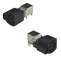 China Black Color FAKRA HSD LVDS Connector A Code 4+2Pin For Vehicle GPS Signal for sale