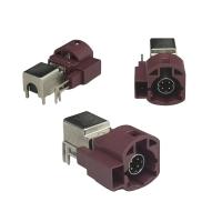 China 4+2Pin FAKRA HSD Connector PCB Mount RF Coaxial Connector For GPS for sale
