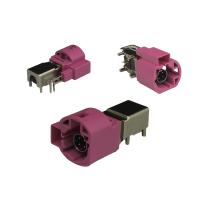 China 4+2Pin FAKRA HSD LVDS Connector Claret Violet Color For PCB Car Video Radio for sale