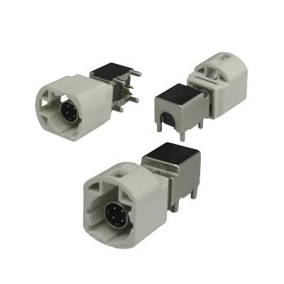 China FAKRA HSD Connector 4Pin Right Angle Type For Car GPS Telematics for sale