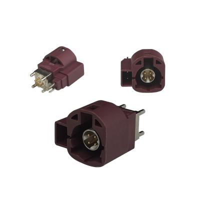 China FAKRA HSD Connector 4+2Pin Straight Type For Automotive Antenna Connections for sale