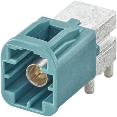 China FAKRA Connector Plug R/A PCB Right Angle Solder AMS29A-40MZ5-Z Blue Water for sale