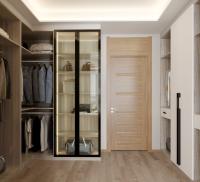 China Wooden Lacquer 8x8 Walk In Closet Organizer U Shaped Bedroom Furniture for sale