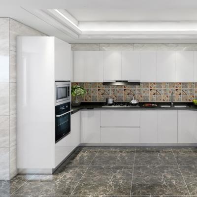 China Home Furniture Sintered Stone Kitchen Cabinet Wood Grain Design for sale