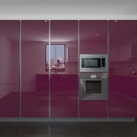 China Modern Plywood Assembled Cabinets Laminate Kitchen Cabinets With Sintered Stone for sale