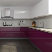 China Modern Plywood Assembled Cabinets Laminate Kitchen Cabinets With Sintered Stone for sale