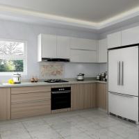 China Custom Contemporary Kitchen Cabinets Wooden Assembled Packing for sale