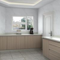 China Custom Contemporary Kitchen Cabinets Wooden Assembled Packing for sale