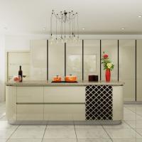 China Pull Out Basket Melamine Kitchen Cabinets White Kitchen Pantry OEM for sale