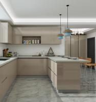 China Alder Wood Pantry Modern Kitchen Cabinet Plywood Carcasses for sale