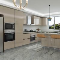 China Alder Wood Pantry Modern Kitchen Cabinet Plywood Carcasses for sale