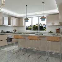 China Alder Wood Pantry Modern Kitchen Cabinet Plywood Carcasses for sale
