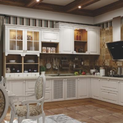 China Wooden Floor To Ceiling Classical Kitchen Cabinets Carcasses OEM for sale