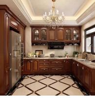 China Solid Wood 10x10 Kitchen Cabinets Assembled Scratch Resistant for sale
