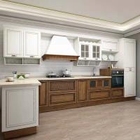China Anti Fouling Kitchen Melamine Cupboards Custom Cabinet Makers for sale