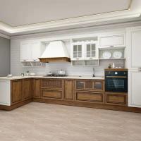 China Anti Fouling Kitchen Melamine Cupboards Custom Cabinet Makers for sale