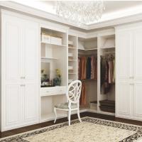 China Custom Made L Shaped Walk In Closet Wardrobe 5x4 7x7 for sale