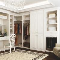 China Custom Made L Shaped Walk In Closet Wardrobe 5x4 7x7 for sale