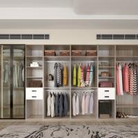 China Adjustable Small MDF Master Walk In Closet Wardrobe Cupboards Furniture for sale