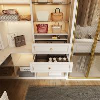China Particle Board Walk In Robe Storage Wardrobe Furniture Anti Scratch for sale
