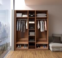 China Eco Friendly Swing Door Wardrobe White Cabinet 2 Door For Hanging Clothes for sale