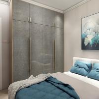 China 15mm Swing Door Closet Custom Fitted Wardrobe Dressing Room for sale