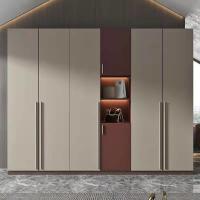 China Modular Wooden Internal Storage Wardrobe Already Assembled Plywood for sale