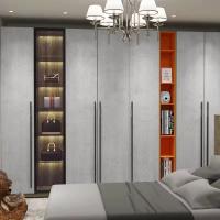 China Lacquer UV Finish Swing Door Wardrobe For Dressing Room Pre Made for sale