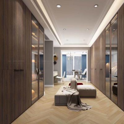 China Stain Resistant Glass Door 75cm Wide Wardrobe Storage Units Hotel Furniture for sale