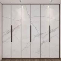China Apartment Swing Door Wardrobe Storage Organiser Glass Door Lacquer White for sale