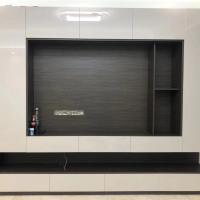 China OEM Walnut Media Console Beside Coffee Table TV Console With Storage for sale