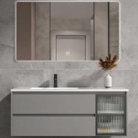 China Wall hung Custom Bathroom Vanity unit Melamine Particle Board 600mm for sale