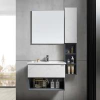 China Environment Friendly Painted Bathroom Vanity Unit 800mm Mirror lighted for sale