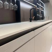 China Polished Artificial Quartz Stone Countertop Babylon Gray Quartz OEM for sale