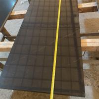 China Fabricated Artificial Black Quartz Counter Top Slab For Corner Cabinet for sale