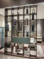 China MDF Glossy Glass Retail Display Cabinet Showcase Furniture Set for sale