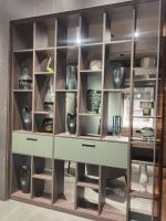 China MDF Glossy Glass Retail Display Cabinet Showcase Furniture Set for sale