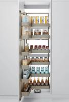 China Removable MDF Unit Kitchen Cabinet Accessories 304SUS Pull Out Baskets for sale