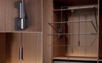 China OEM Wood Wardrobe Accessories Adjustable Rack For Modern Clothing Storage for sale